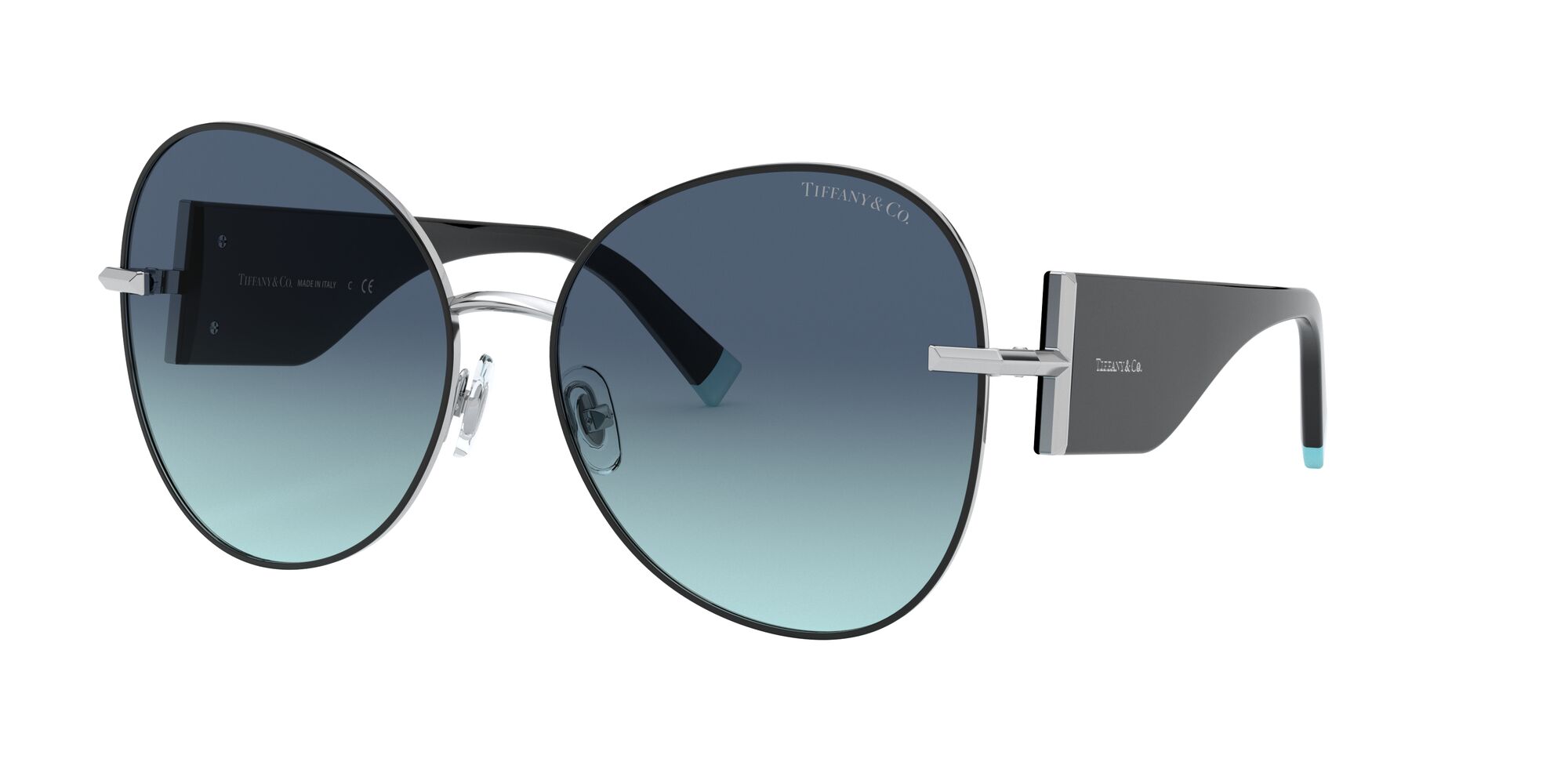 Tf3069 Silver & Black / Tiffany Blue Gradient