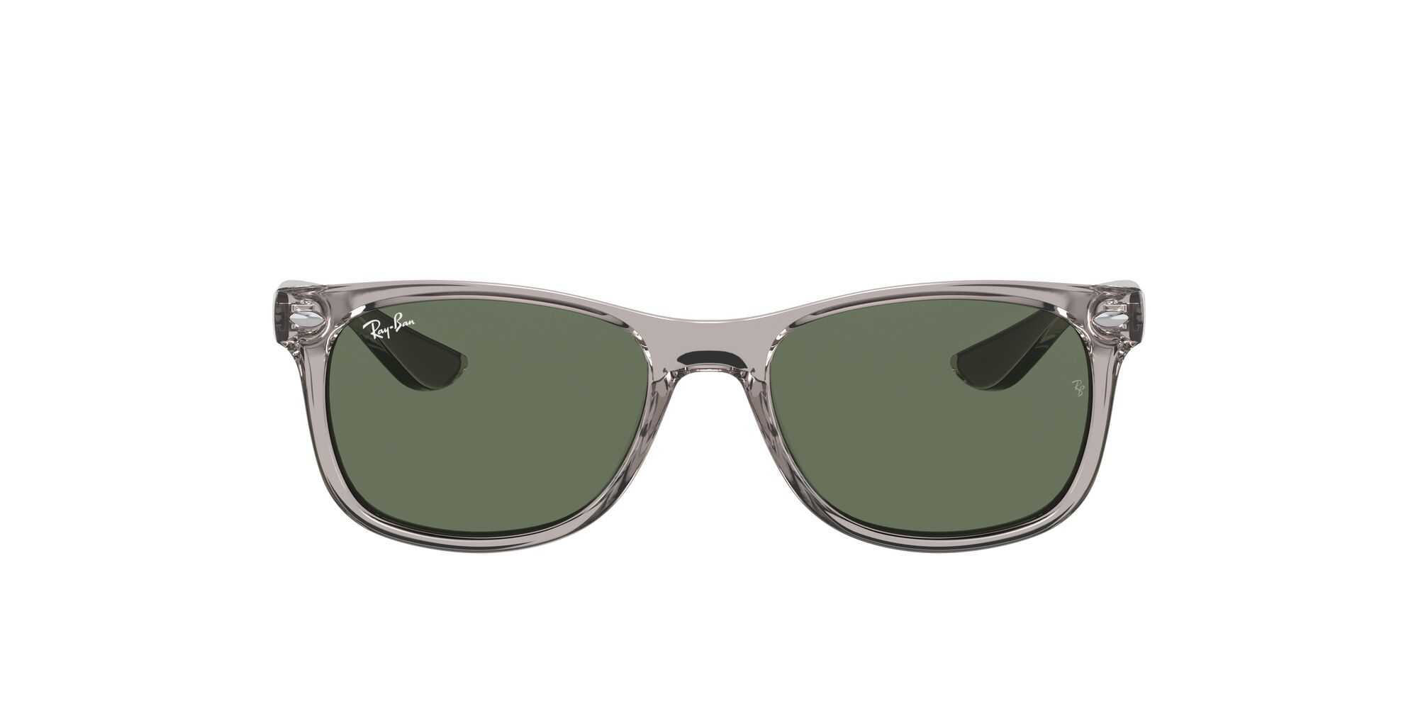 Junior New Wayfarer Transparent Grey / Dark Green